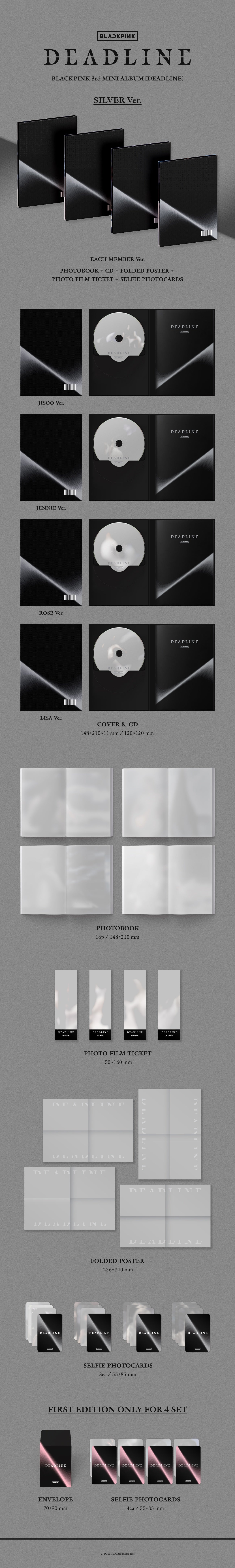 BLACKPINK 3rd MINI ALBUM [DEADLINE] SILVER VER. – FANDOMK
