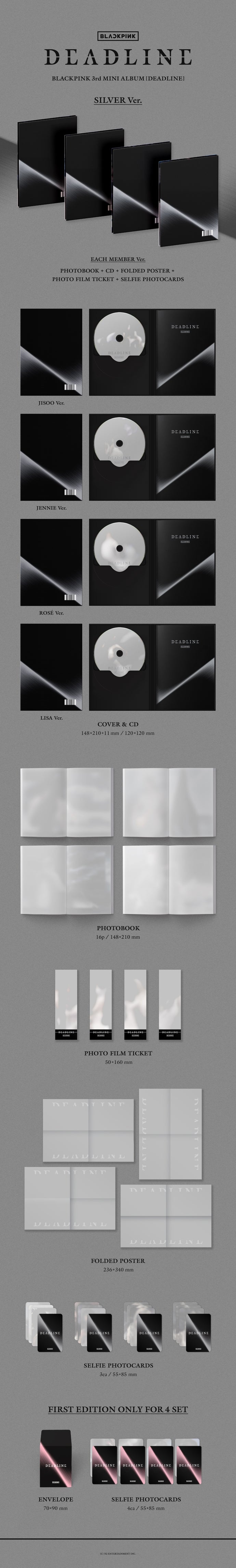 BLACKPINK 3rd MINI ALBUM [DEADLINE] SILVER VER. – FANDOMK